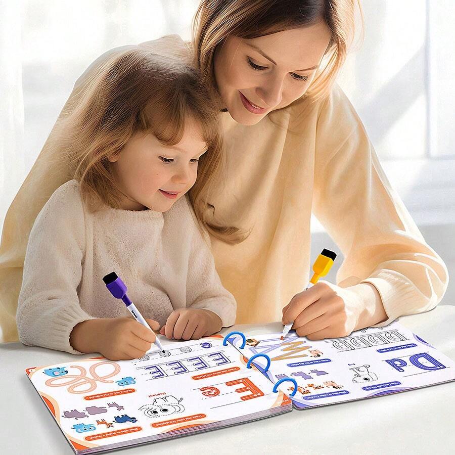 32 Pages Preschool Learning Activities Handwriting Practice BookOffice ...