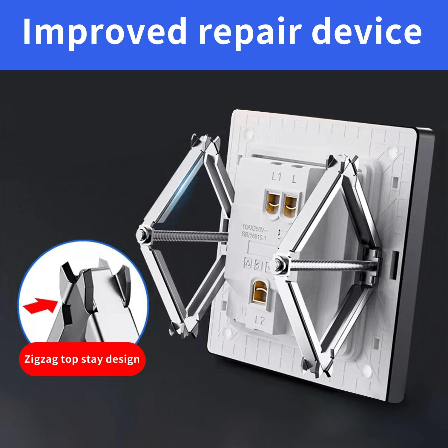 4 ชิ้น Universal Dark Box Repairer Base Box Junction Box Socket Base ...