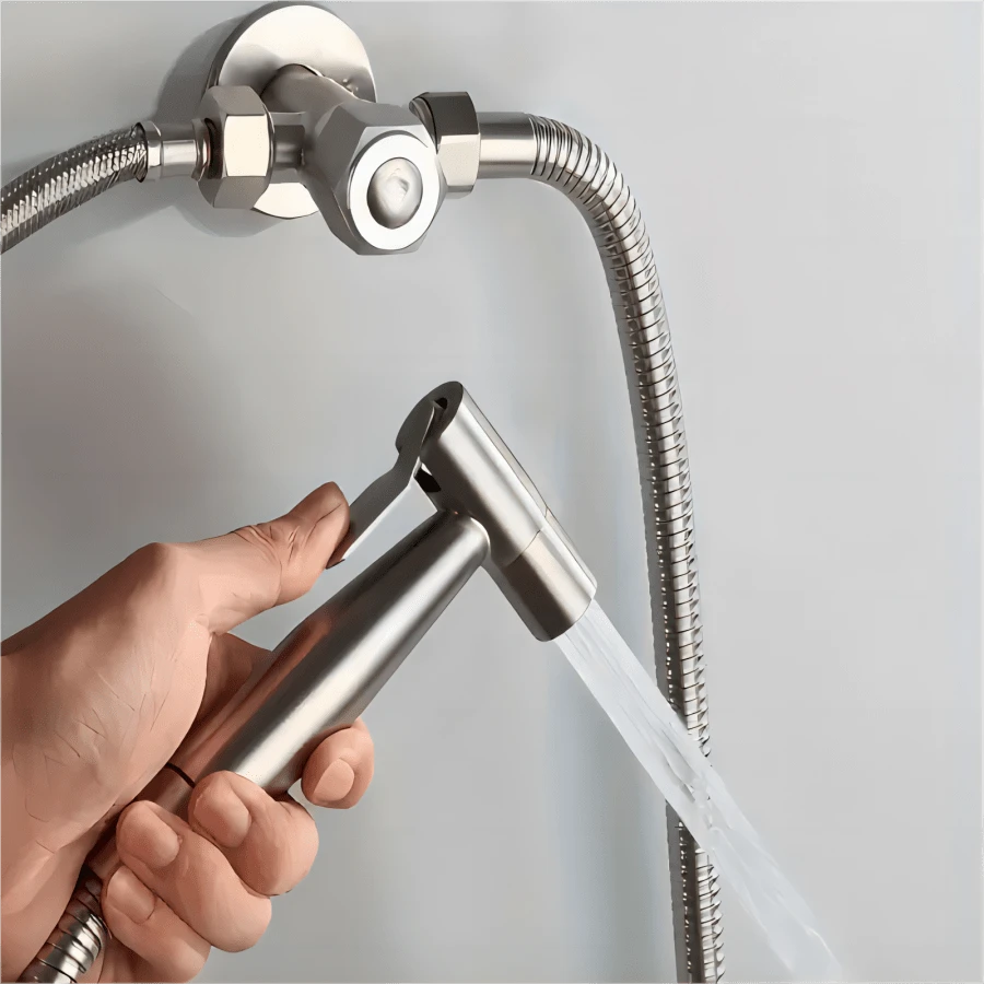 3pcs Stainless Steel Toilet Bidet Sprayer Set, High Pressure Handheld ...