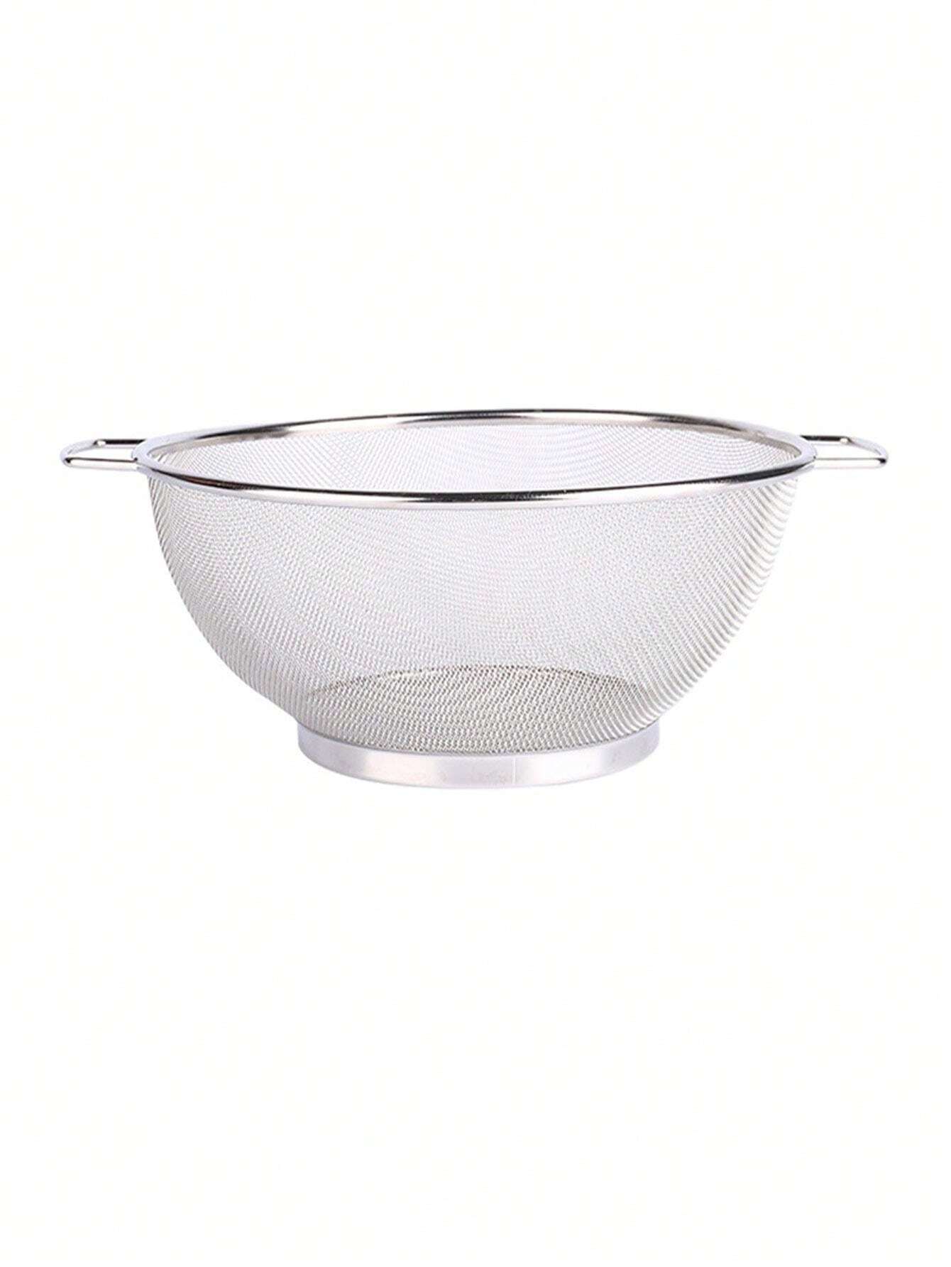 1pc Stainless Steel Double-Handled Mesh Strainer Basket For Vegetables ...