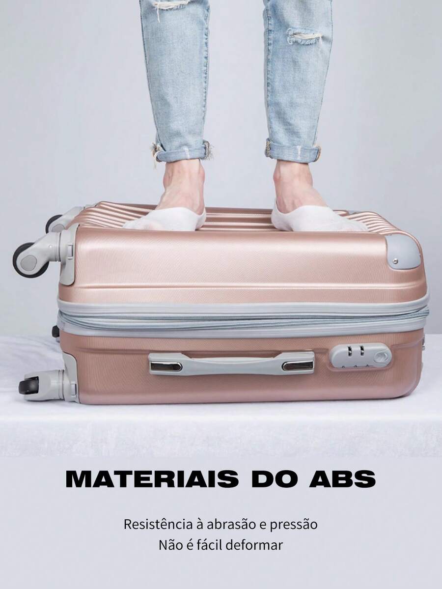 Mala De Bordo +frasqueira kit 8kg 9kg 10 kg Viagem jia Rodinhas 360 ...