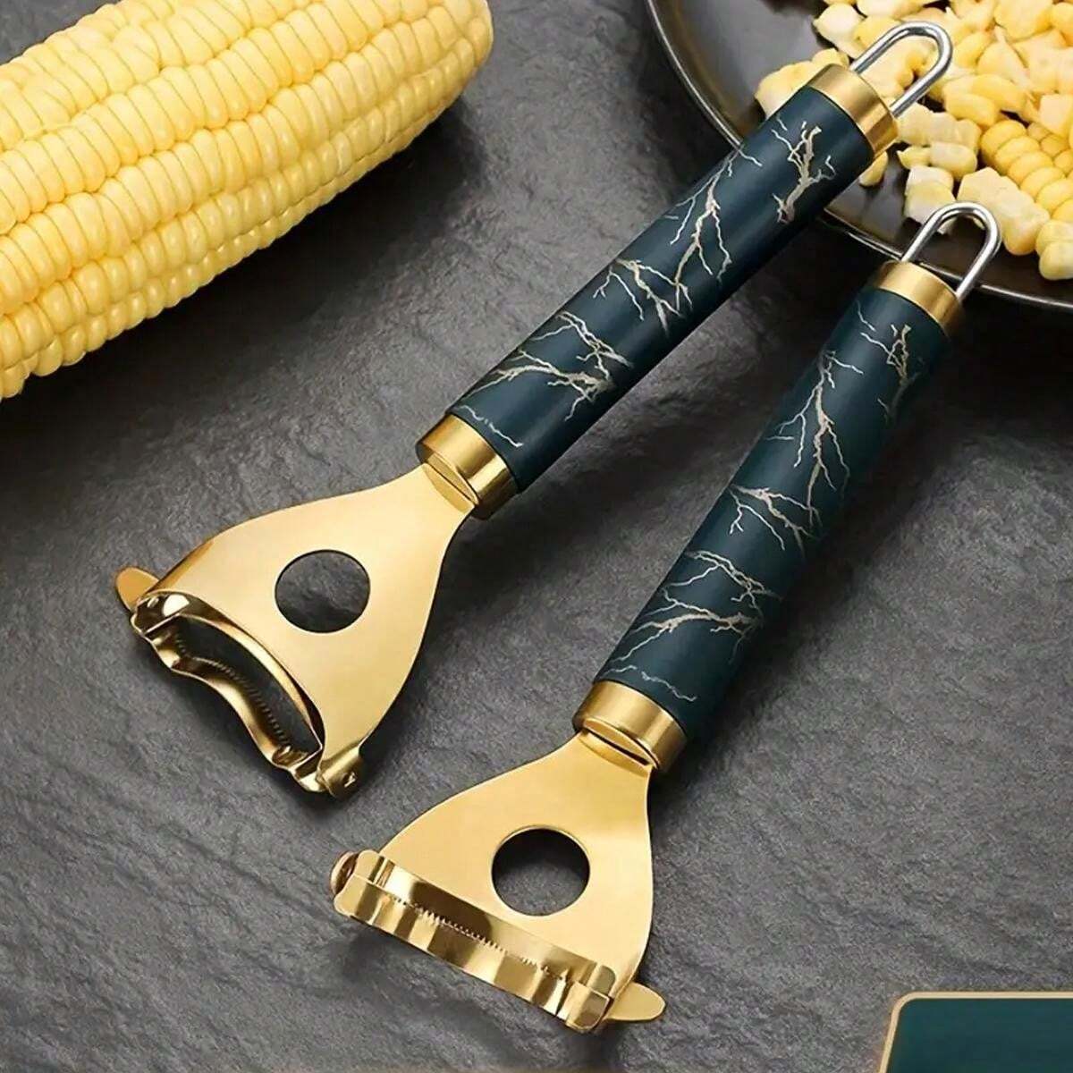 1pc Stainless Steel Corn Peeler - Efficient Corn Cob Skin Removal ...