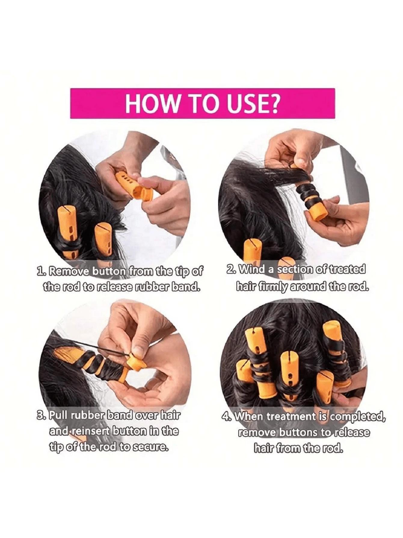 10 Pieces Of Cold Perm Bars, Hair Salons With Covers, Curling Tubes, Curlers, Plastic Bands ...