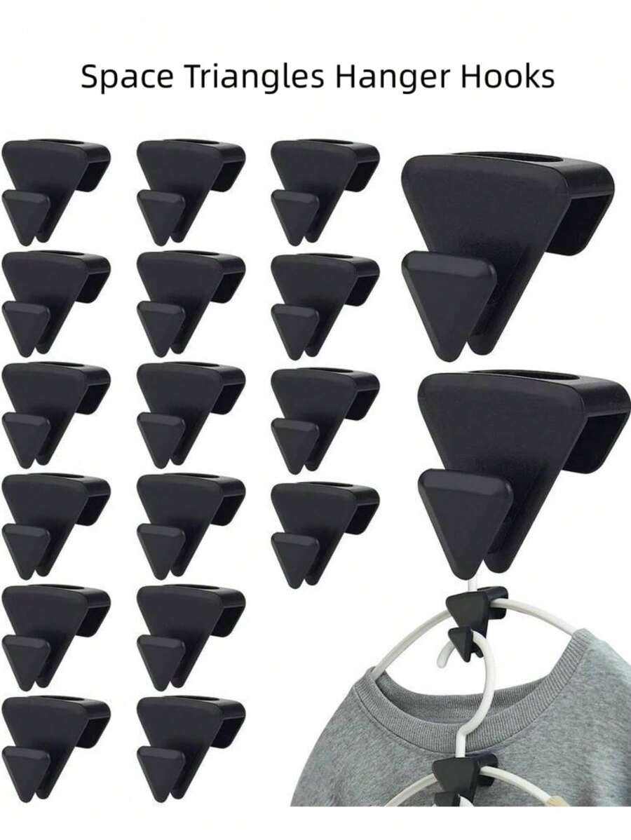 10pcs Triangle Hook Stacked Hanger Connection Hook, Used For Storing ...