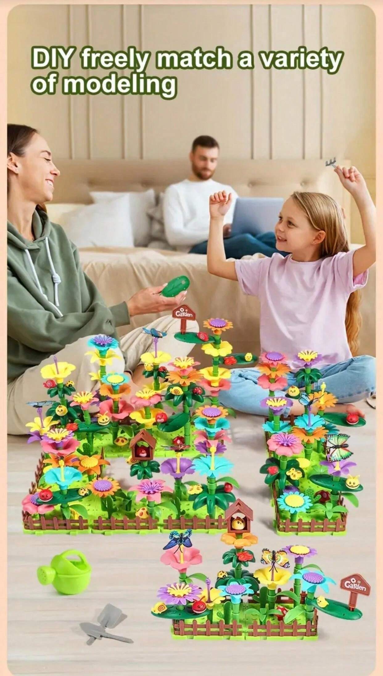 Garden Architecture Toy, STEM Education Toy, And Garden Toy Set, Flower ...
