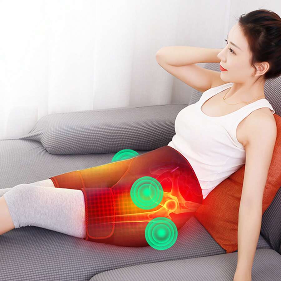 1 Electric Heating Buttock Massage Support Bracket Hot Compress Thigh Groin Vibration Massage