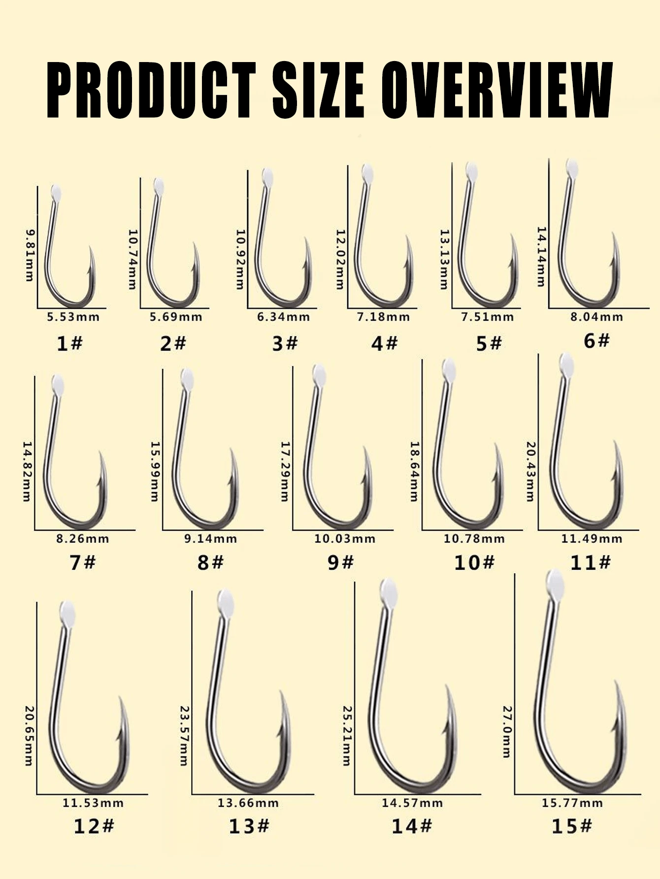 Ise-Ni Fishing Hook Barbless Flat Hook For Big Carp, Grass Carp, And ...