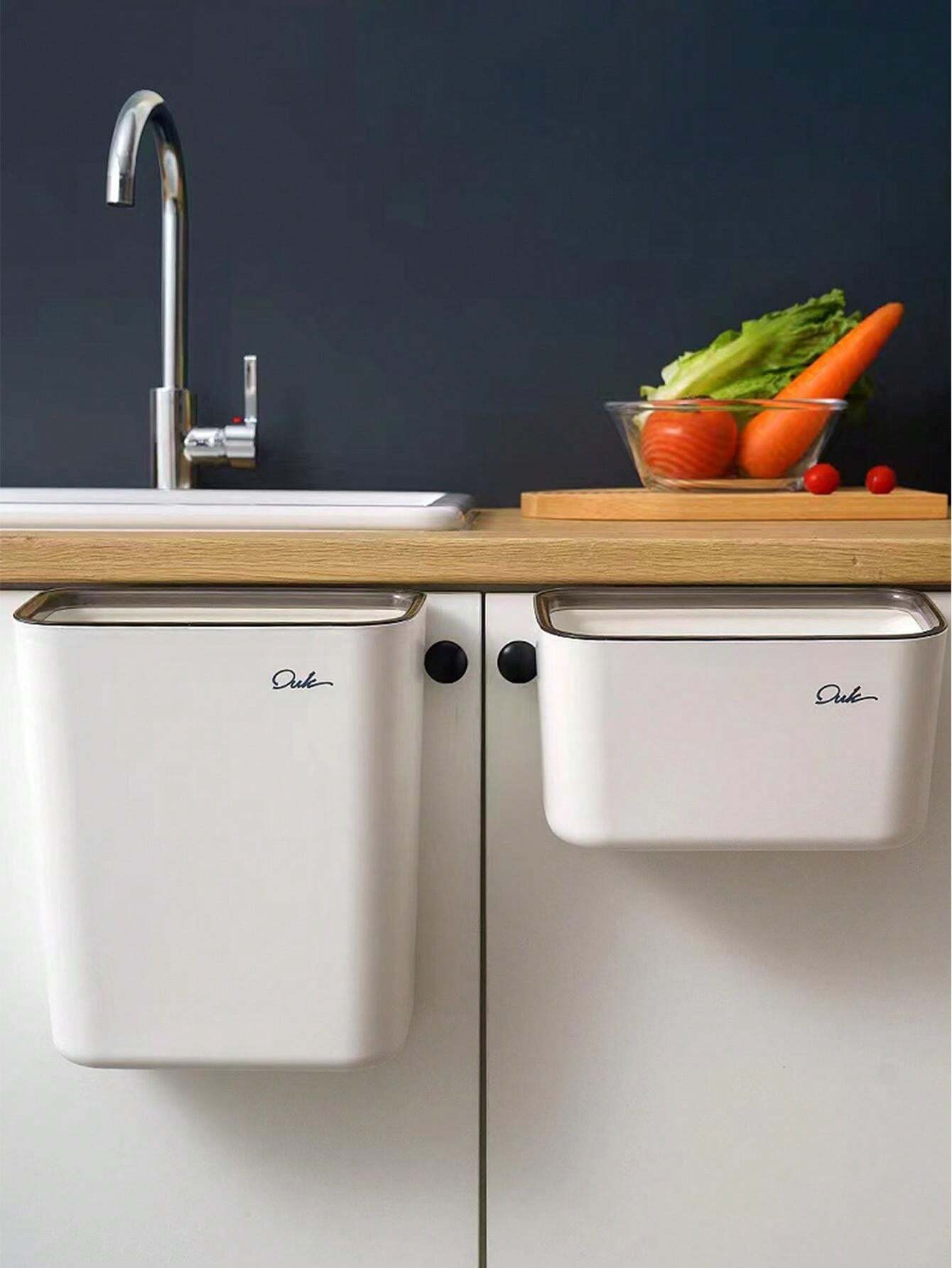 Wall-Mounted Household Trash Can. Kitchen Cabinet Door Kitchen Waste ...