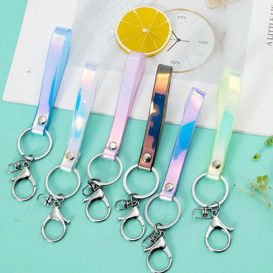 PVC Soft Rubber Color Changing Wristband Keychain, Laser Hanging Rope ...