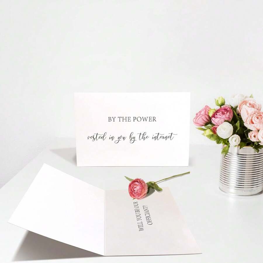 Will You Be Our Officiant Card, Officiant Proposal Card, Wedding ...