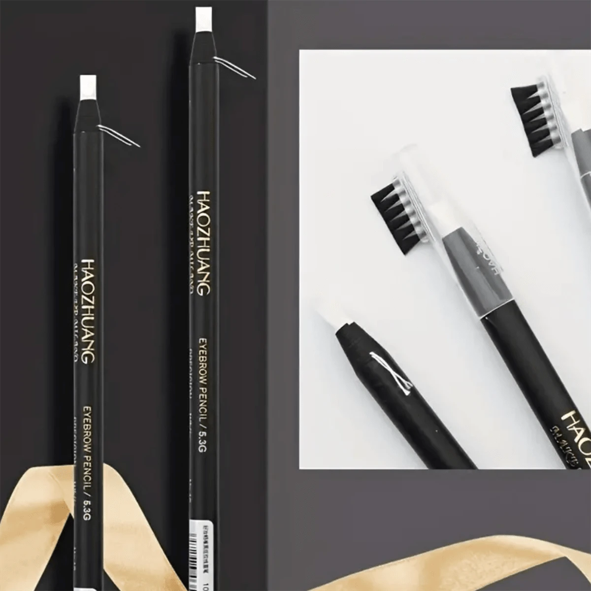 Waterproof White Line Eyebrow Pencil With Tattoo Positioning Frame And ...