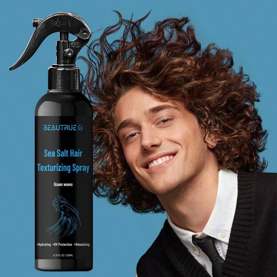200ml Sea Salt Spray For Hair Men Dry Texturizing & Volumizing Curl And ...