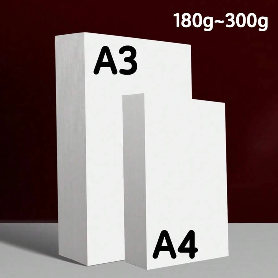 20 hojas de cartón blanco A4 y papel de marca de cartón blanco A3 para cubierta, dibujo, arte ...