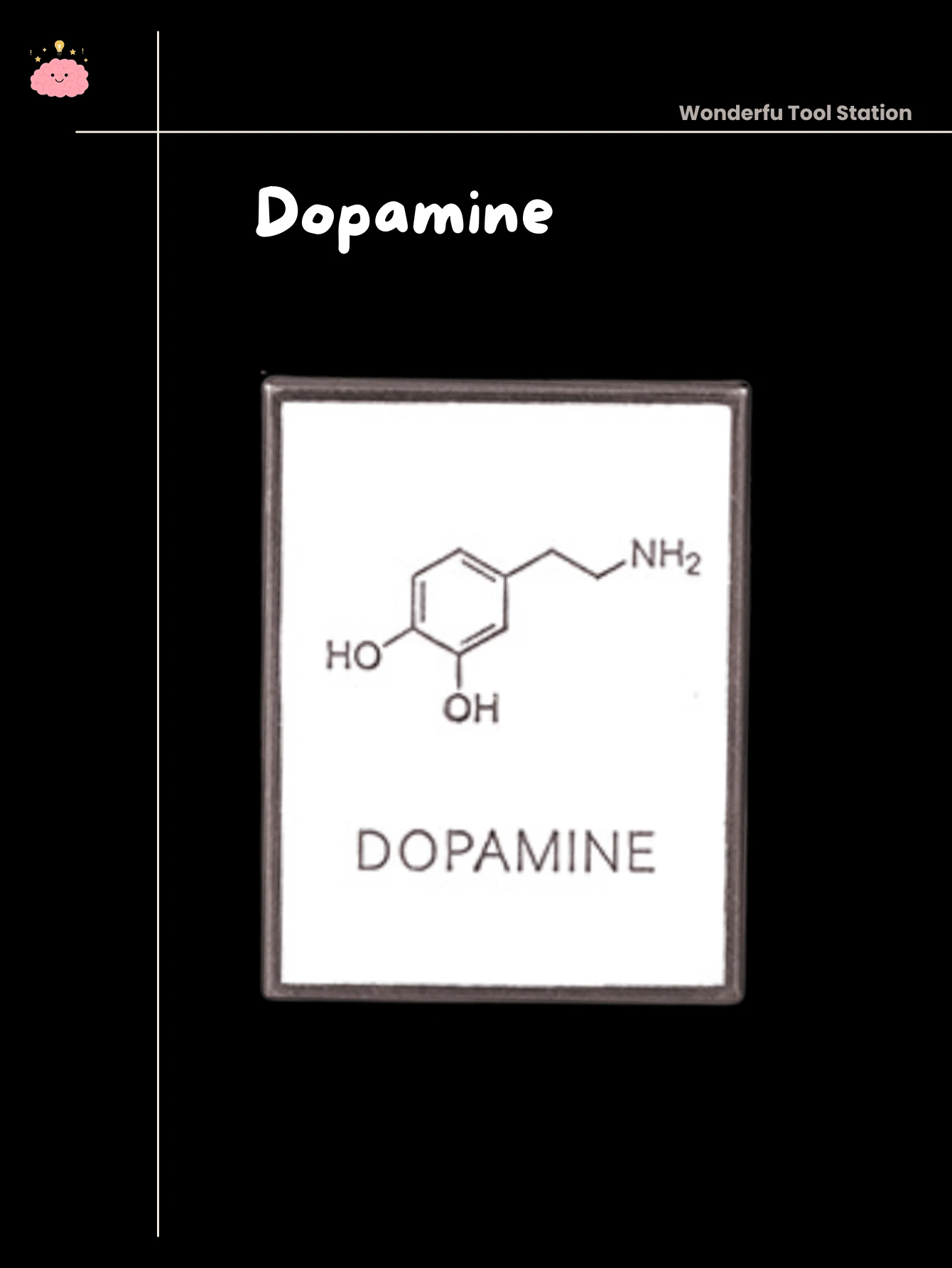 Minimalist Chemical Equation Serotonin Caffine Dopamine Avogadro's Number Alloy Badge- Dopamine ...