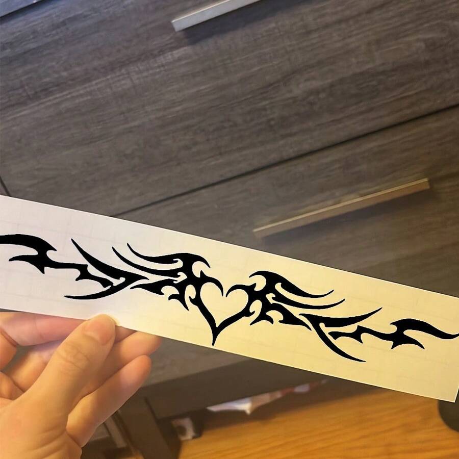 1 Pc Heart Wings Car Bumper Sticker Rear Windshield Decal, Cute Vinyl ...