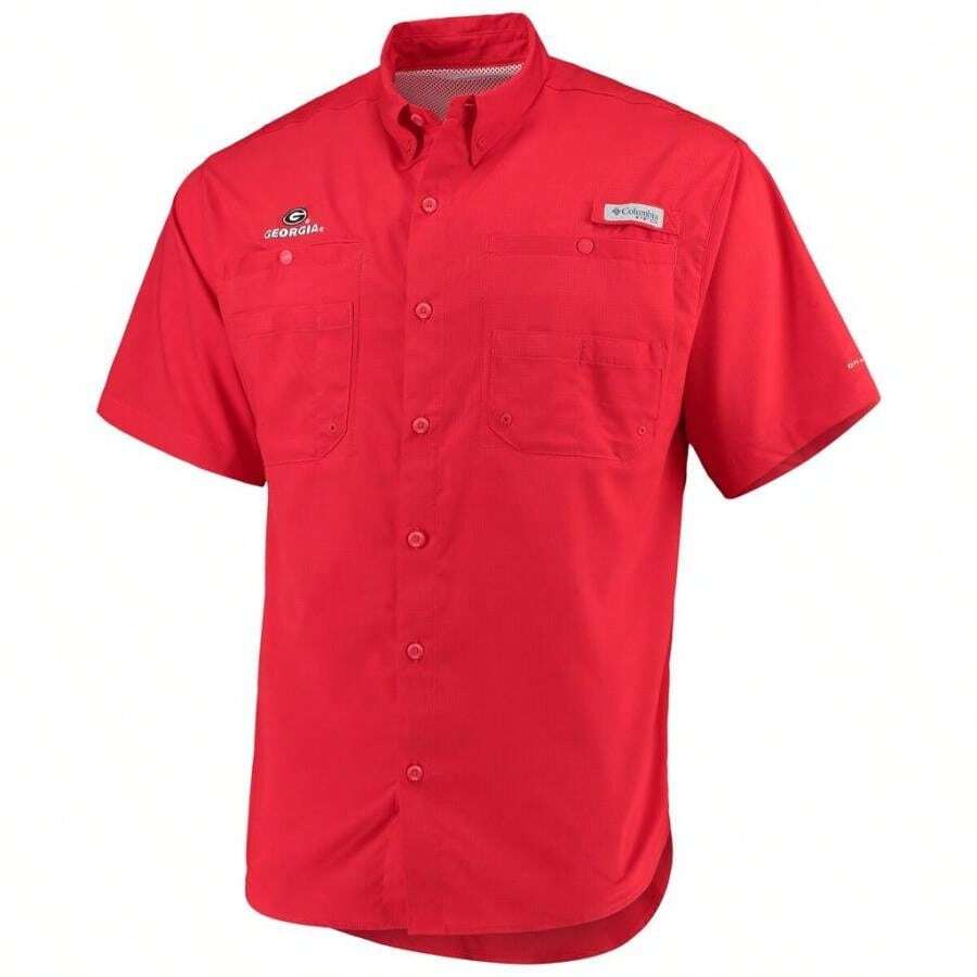 Columbia Columbia | Columbia Georgia Team PFG Omni-Shade Button-Down ...