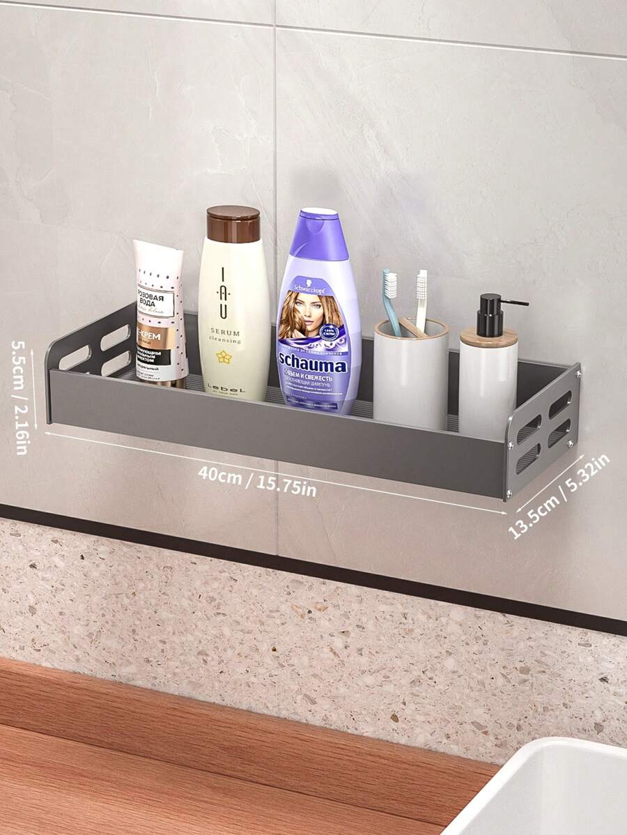 Bathroom Corner Storage Rack Wall Mounted, No Drilling Required, Toilet ...