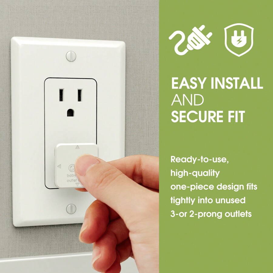 30/50 Pc Outlet Covers, Baby Proofing Safety Child Secure Electric Plug ...