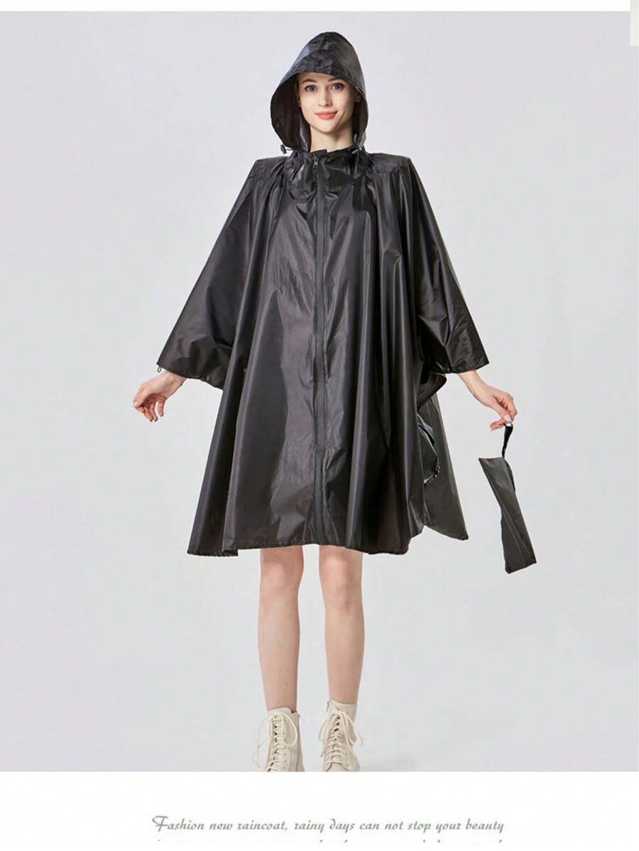 Adult Polyester Cloak Raincoat, Unisex Outdoor Hiking Backpacking ...