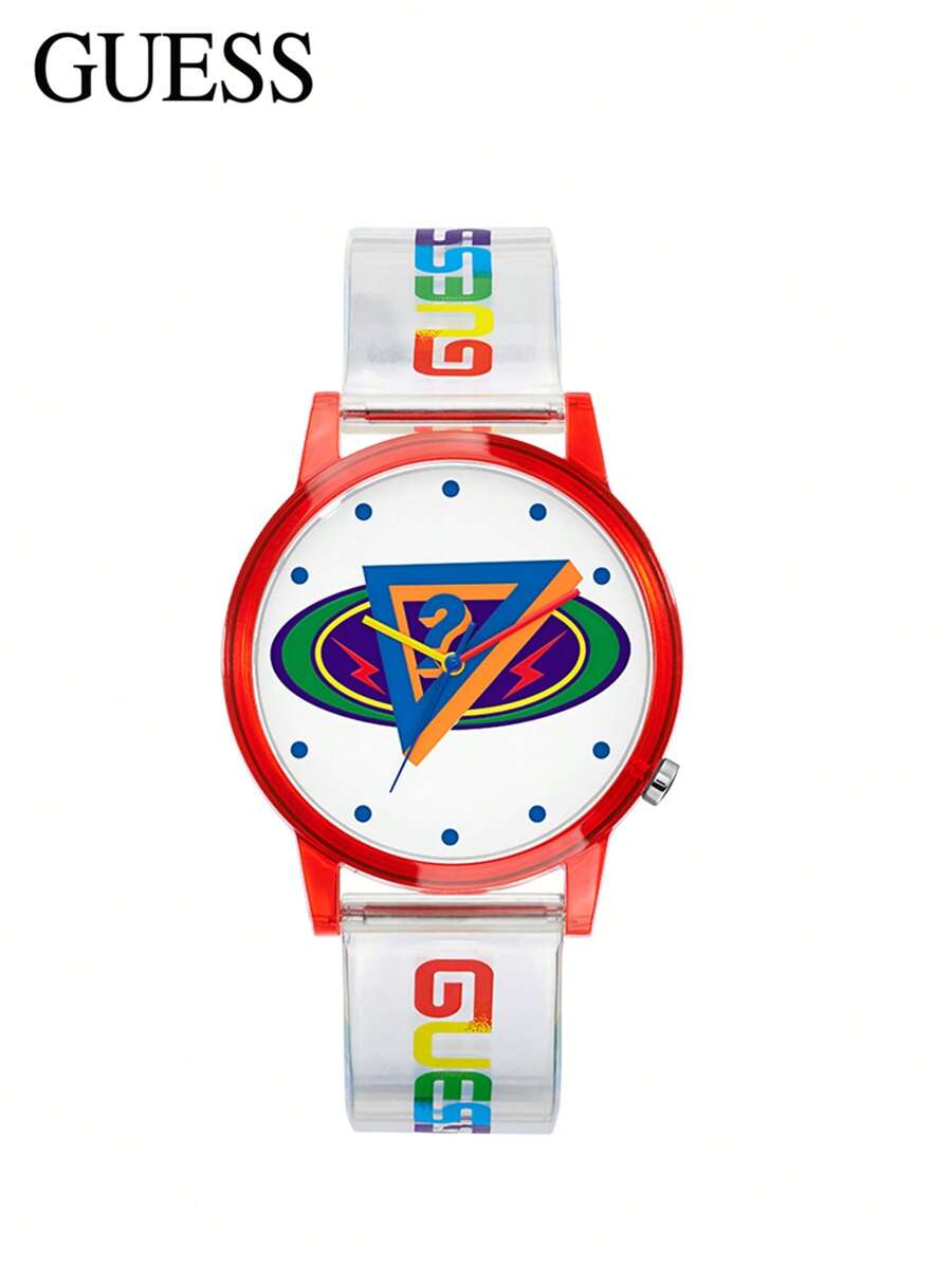 Guess Watches Gents J Balvin Mens Analogue Quartz Watch With Plastic ...