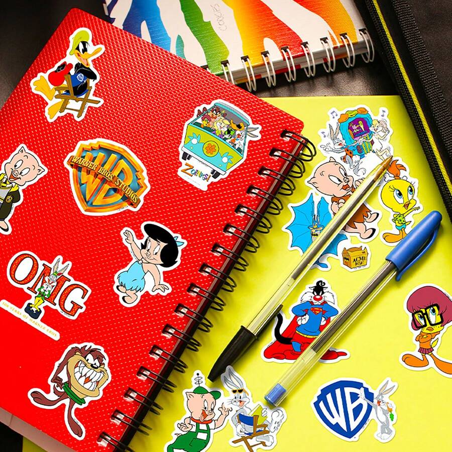 50PCS Warner Bros. Officially Licensed Animel Stickers, Aesthetic ...