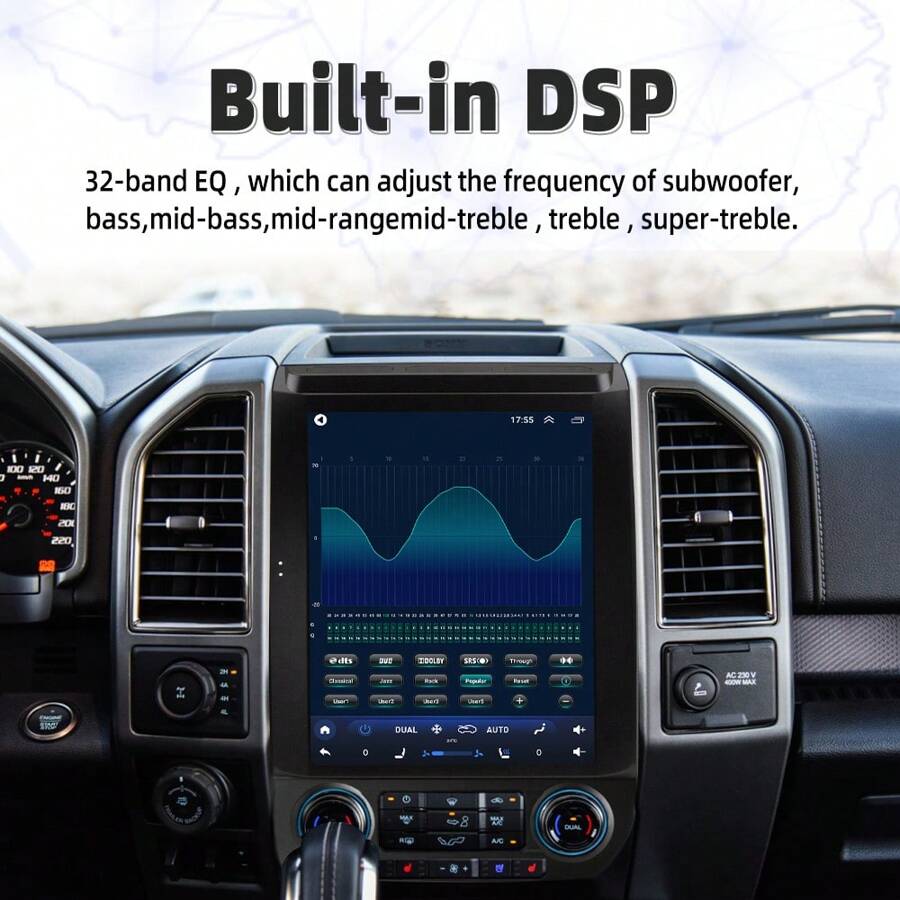 12.1 Inch Android 10 Car Radio For F150 2015 2016 2017 2018 2019 2020 ...