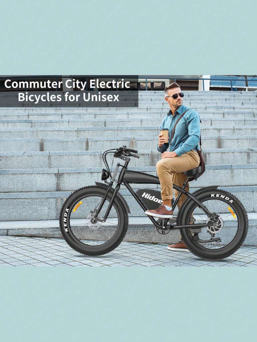 1200W Electric Bike For Adults 26" Fat Tire Ebike With 48V 18.2Ah ...