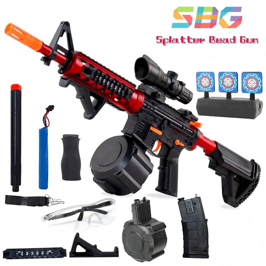 Splatter bead gun Splatter Bead Gun Automatic Gel Pellets Blaster With ...