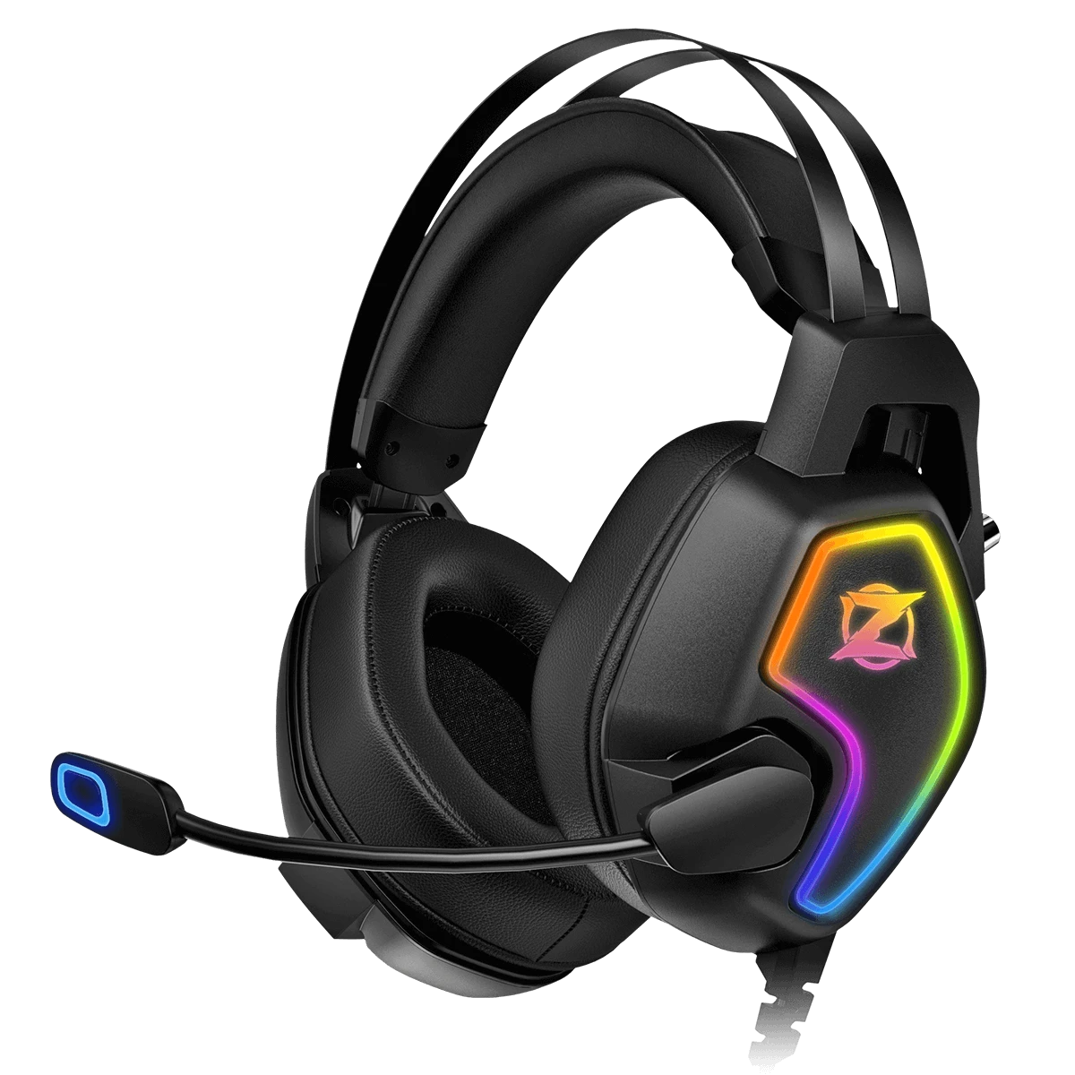 ZW2 PRO Gaming Headphones Wired RGB Computer Gamer Headset For PS4 Xbox ...