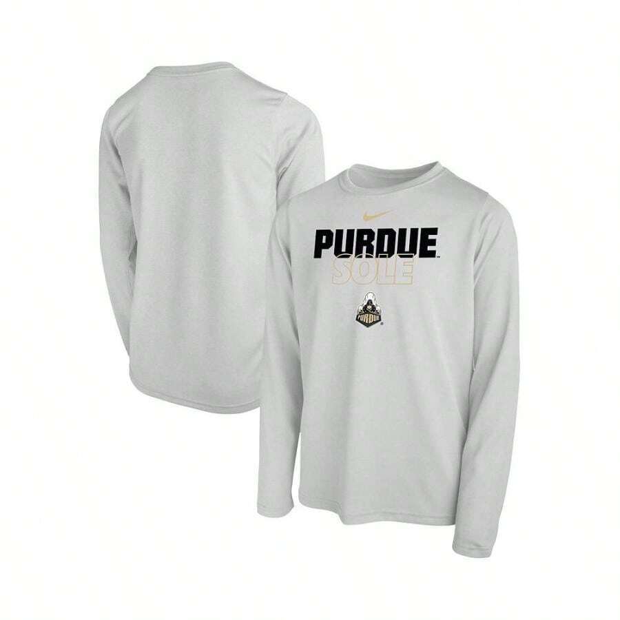 Nike | Big Boys And Girls White Purdue Boilermakers Sole Bench T-Shirt ...