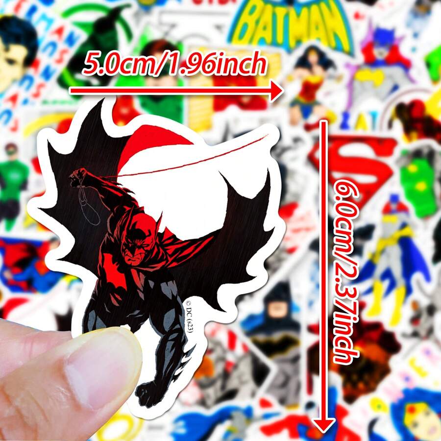 Justice League DC Hero 50pcs Justice League Stickers,Cartoon Hero Vinyl ...