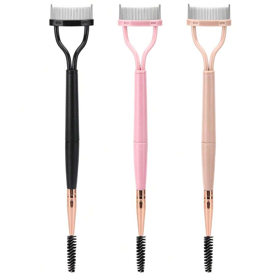 1 Pack Eyelash Comb Separator With Spoolie, Arc Designed Mascara Comb ...