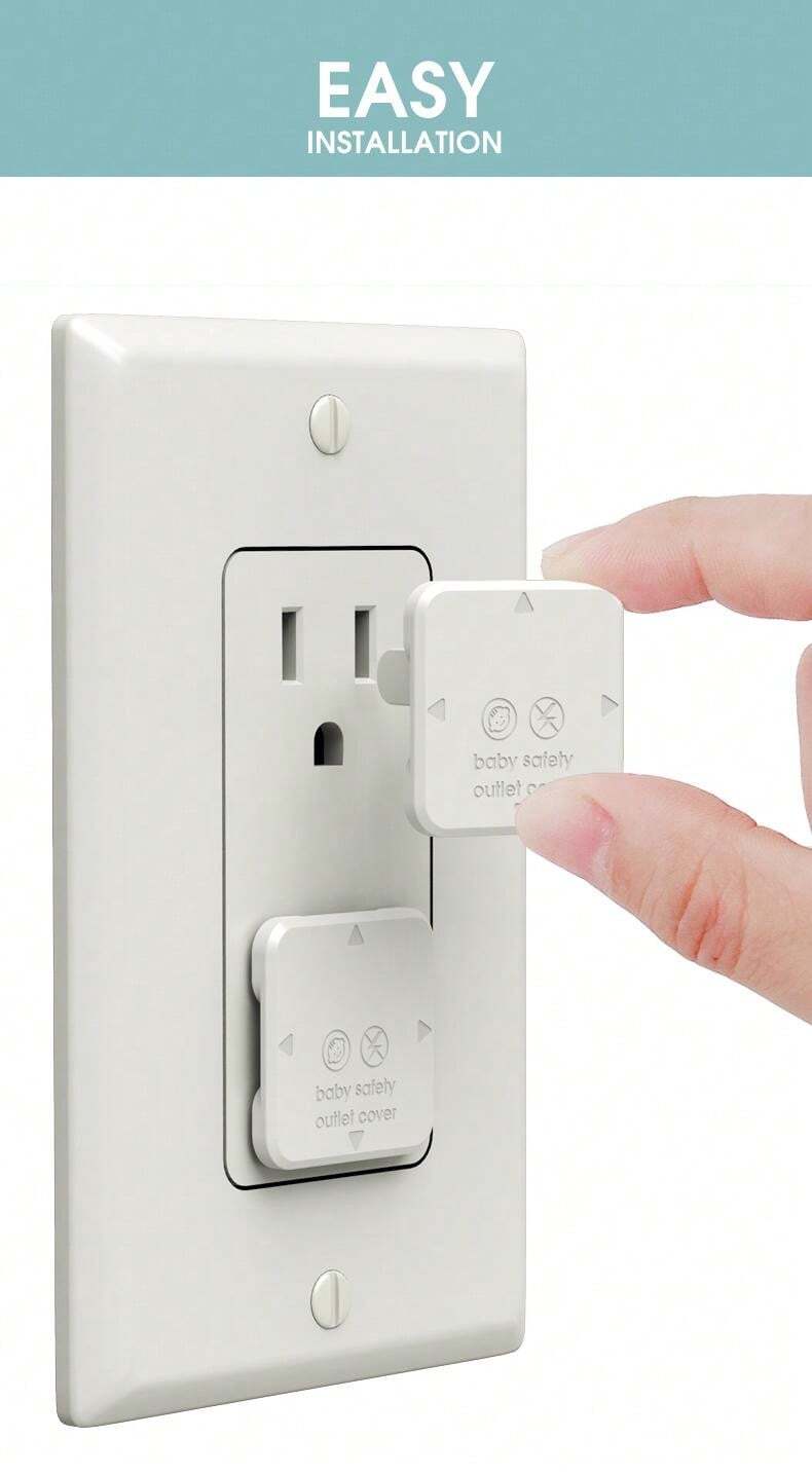 30/50 Pc Outlet Covers, Baby Proofing Safety Child Secure Electric Plug ...
