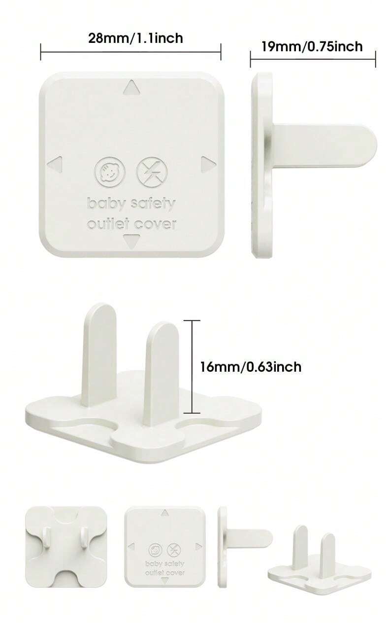 30/50 Pc Outlet Covers, Baby Proofing Safety Child Secure Electric Plug ...