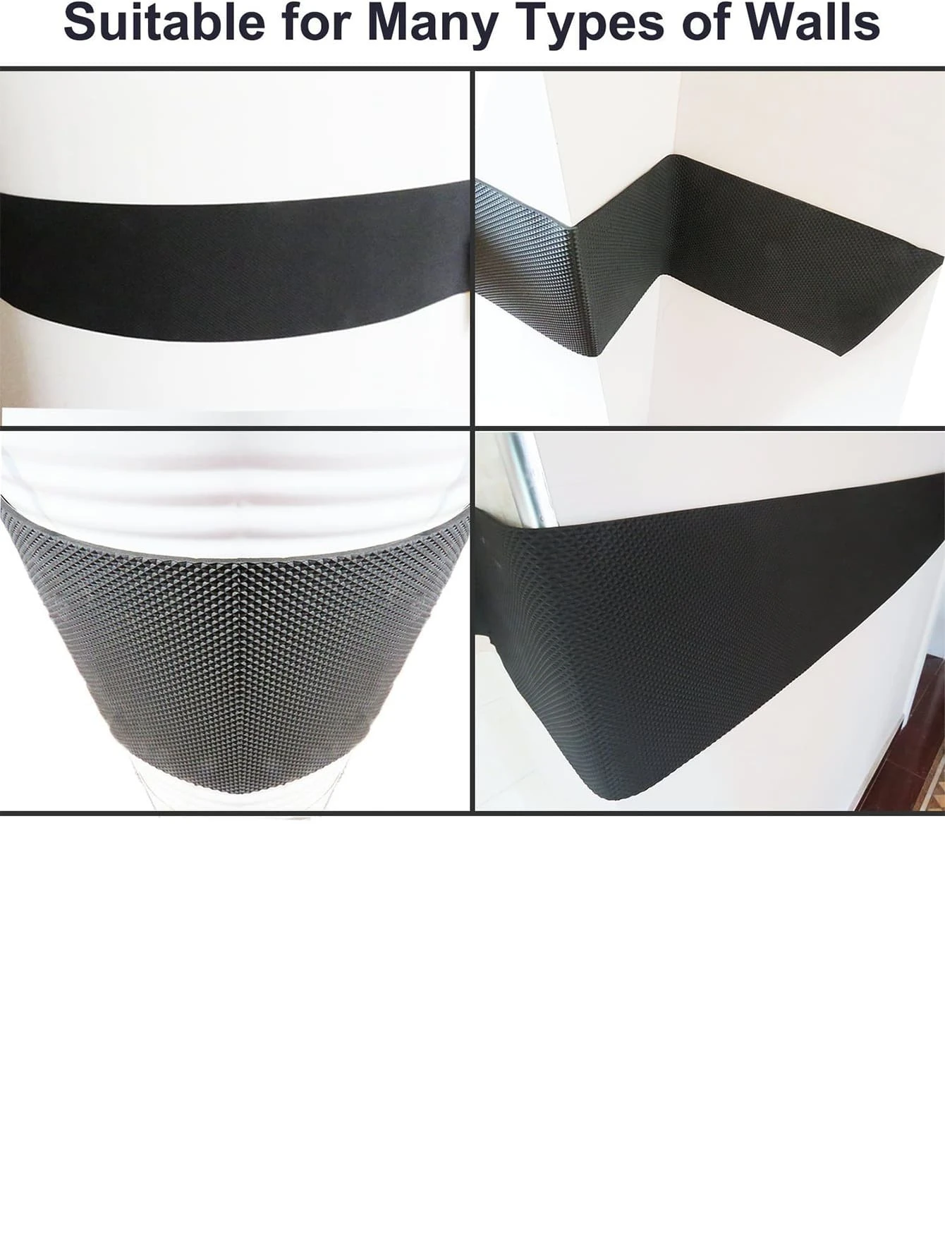 Self-Adhesive Car Door Garage Wall Protector, Thick Foam Bumper Guard ...