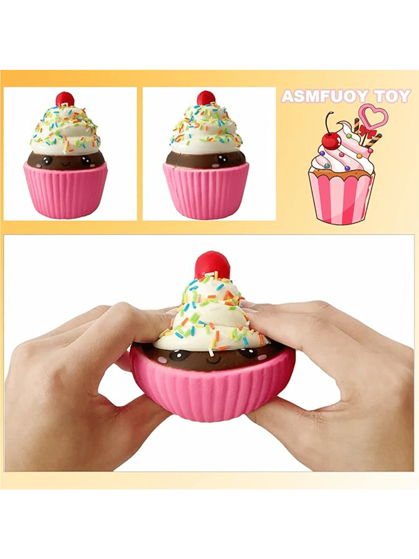 Slow Rising Ice Cream Cake Cup Squishies Toy, Ideal As Children's ...