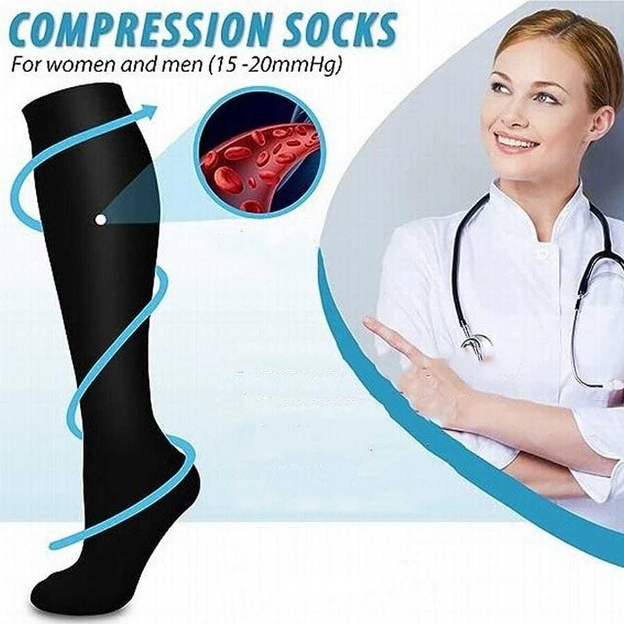 Chaussettes de compression en cuivre pour femmes et hommes (lot de 6 ...
