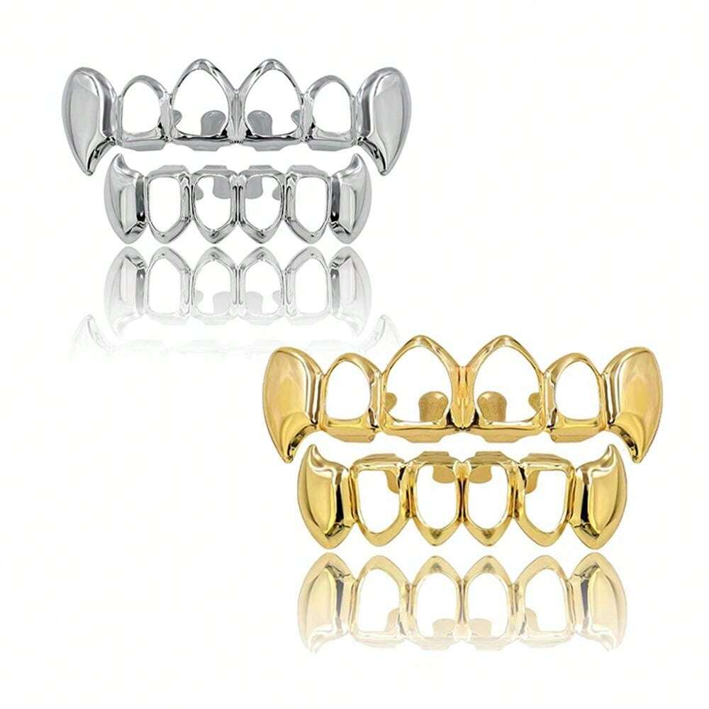 Plated Open Face Top And Bottom Grills For Your Teeth Vampire Grills ...