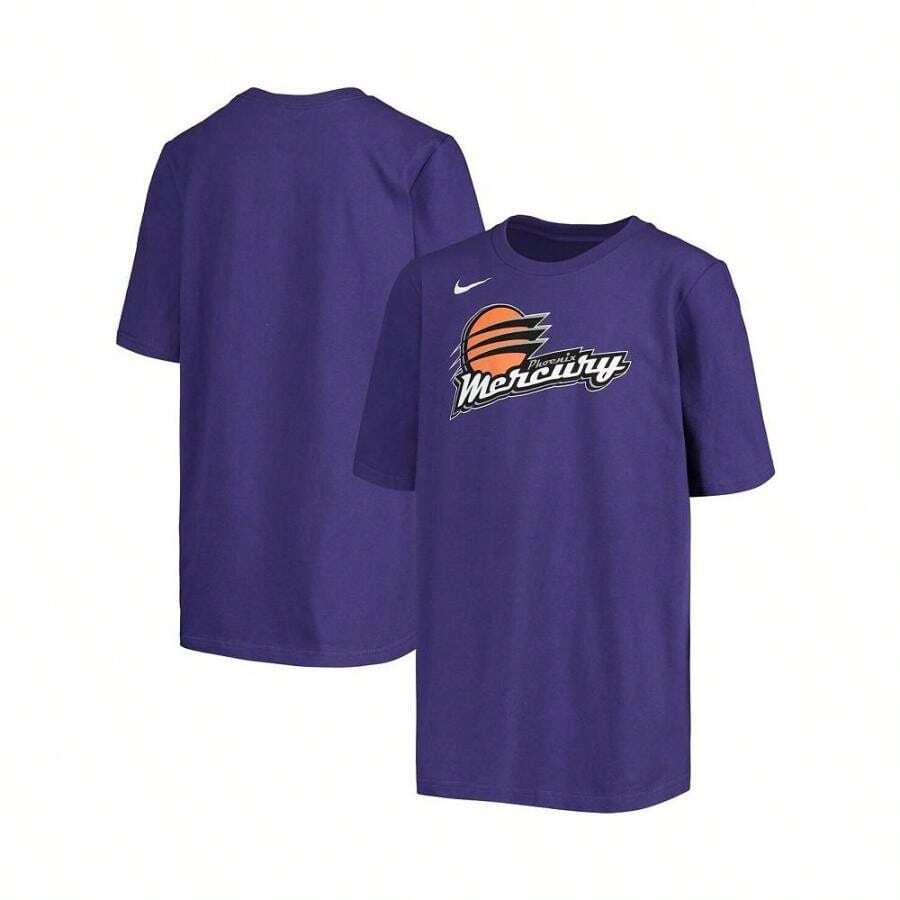 Nike Boyfriend Style Men's Purple Phoenix Mercury WNBA Logo T-Shirt ...