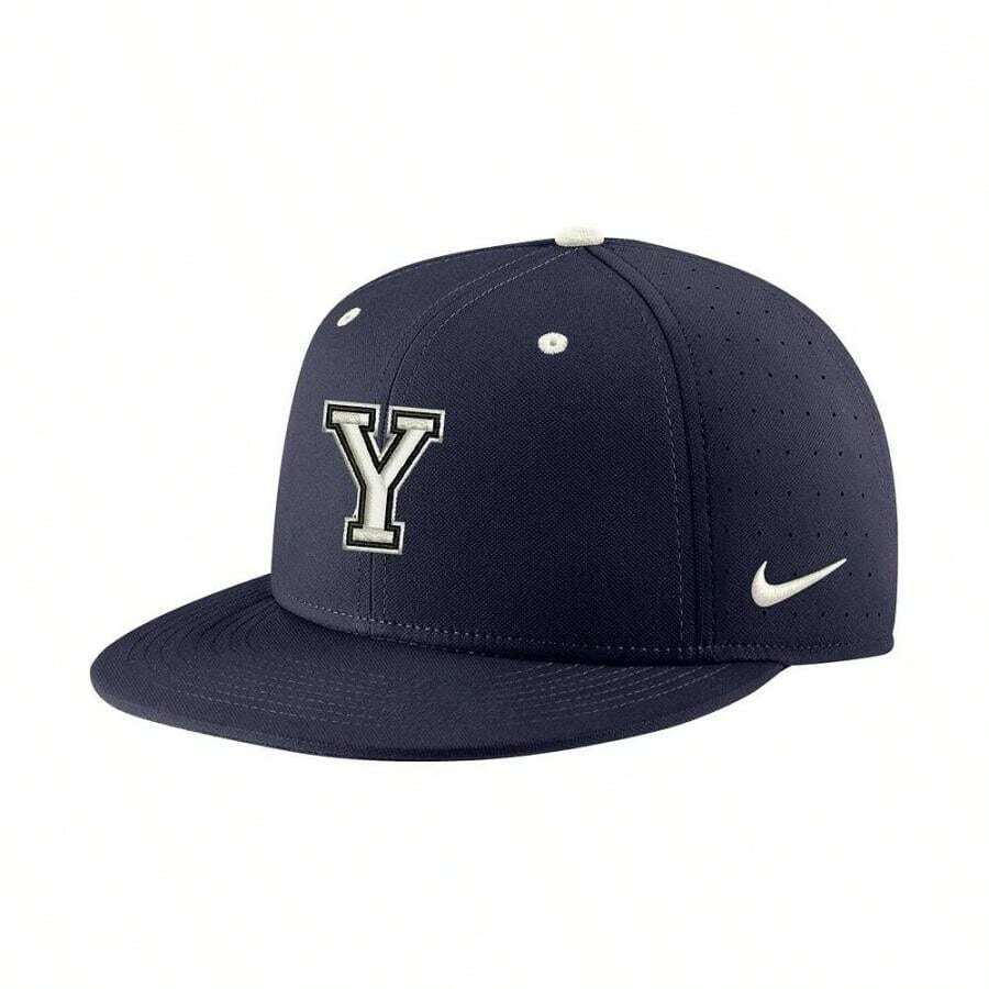 Nike Men's Navy BYU Cougars Aero True Baseball Performance Fitted Hat ...