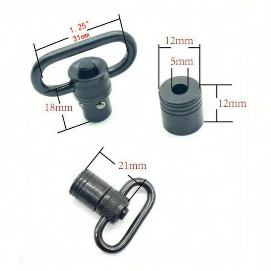 STONESKY QD Tactical Push Button Sling Swivel Mount Adapter For Shotgun ...