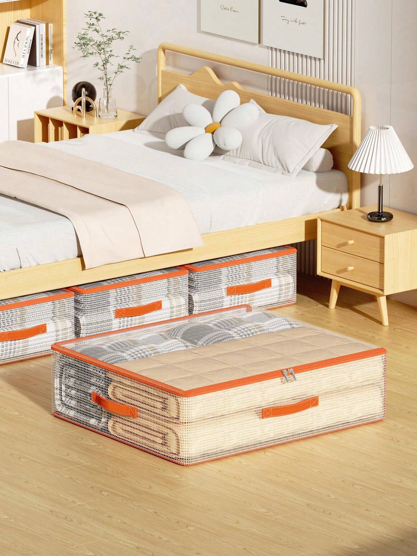 1PC Flat Storage Box, Under Bed Storage Bag, Top Cabinet Storage Bag ...