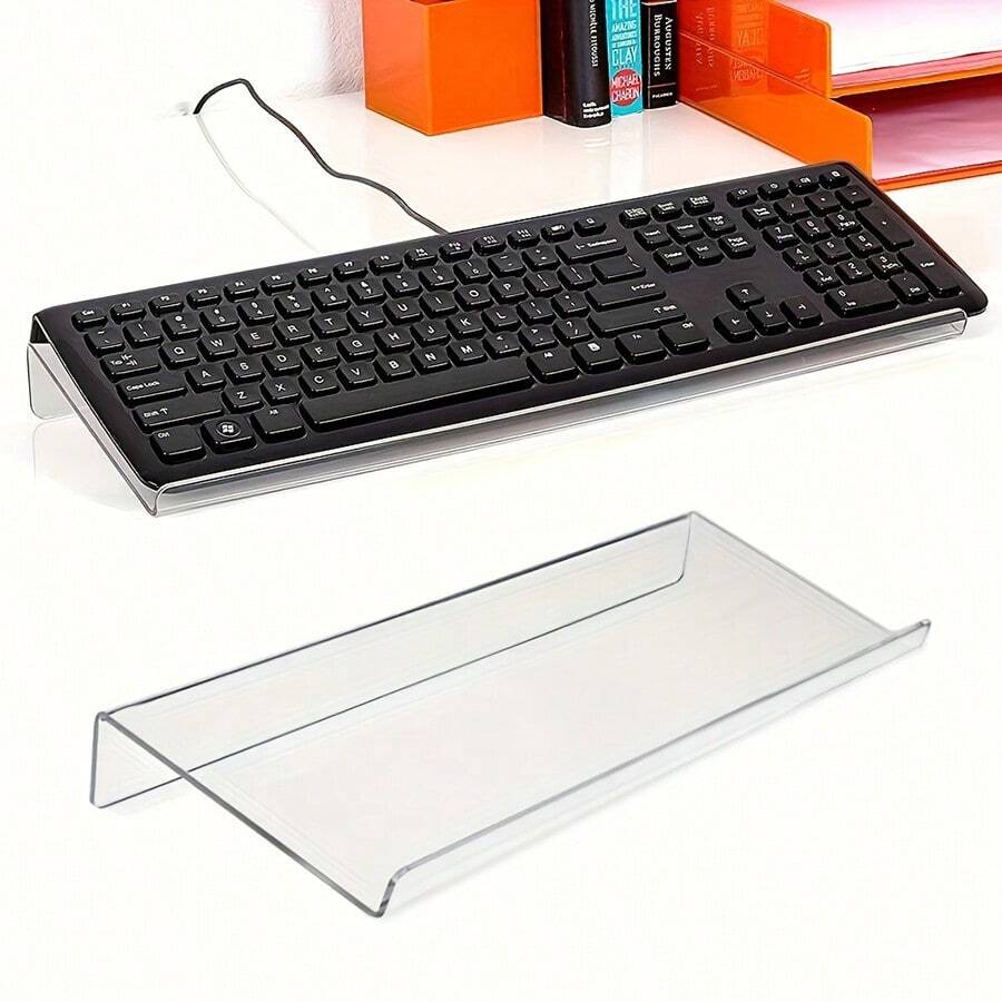 1PC Acrylic Transparent Keyboard Bracket Keyboard Stand Artificial Body ...