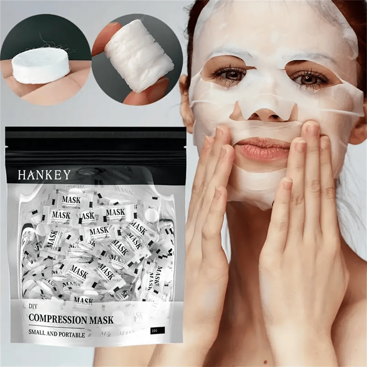 100pcs Compressed Facial Masks For Moisturizing And Relaxing ...