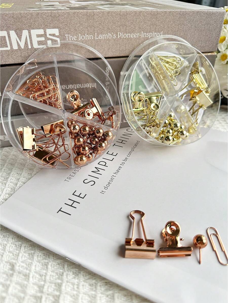 1 Set Metal Earth Push Pins Long Tail Clips Paper Clips Kit, Suitable ...