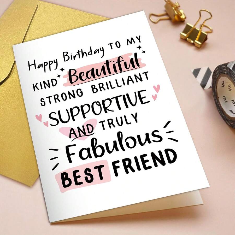 Bestie Birthday Card, Birthday Card For Best Friend Sister, BFF ...