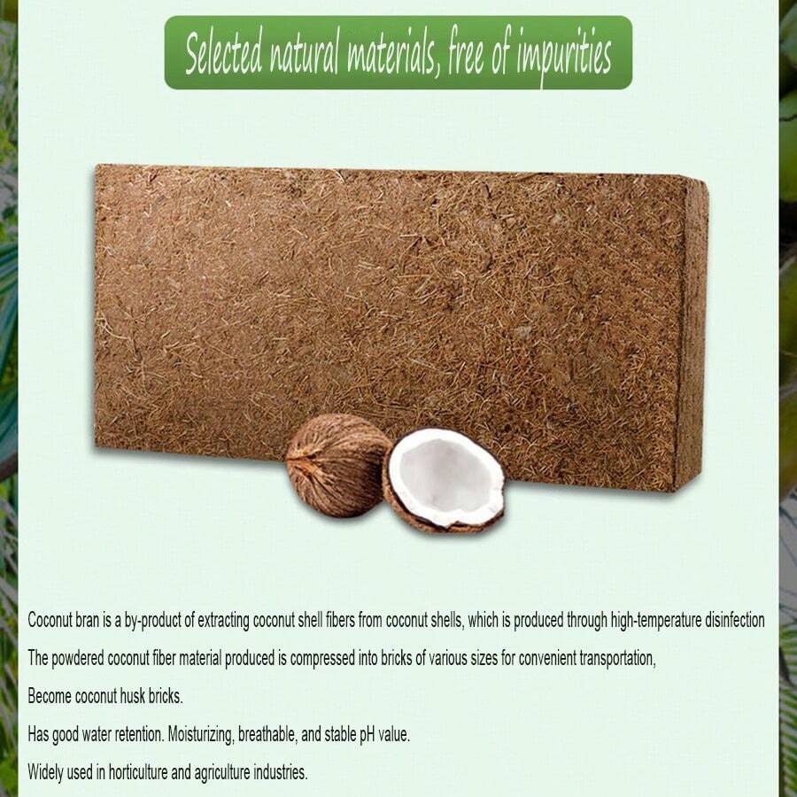 Coconut Fiber Brick - 100% Natural Organic Compressed Coconut Fiber ...