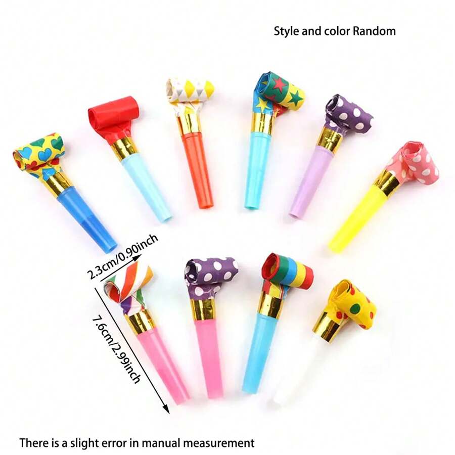 5/15/25pcs Party Blower, Colorful Birthday Noisemakers Birthday Blow ...