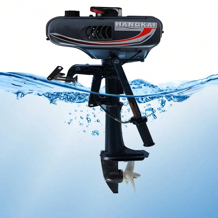 YUNRUX Boat Engine Outboard Motor Petrol Engine 2-Stroke 3.5-Hp 2500W ...