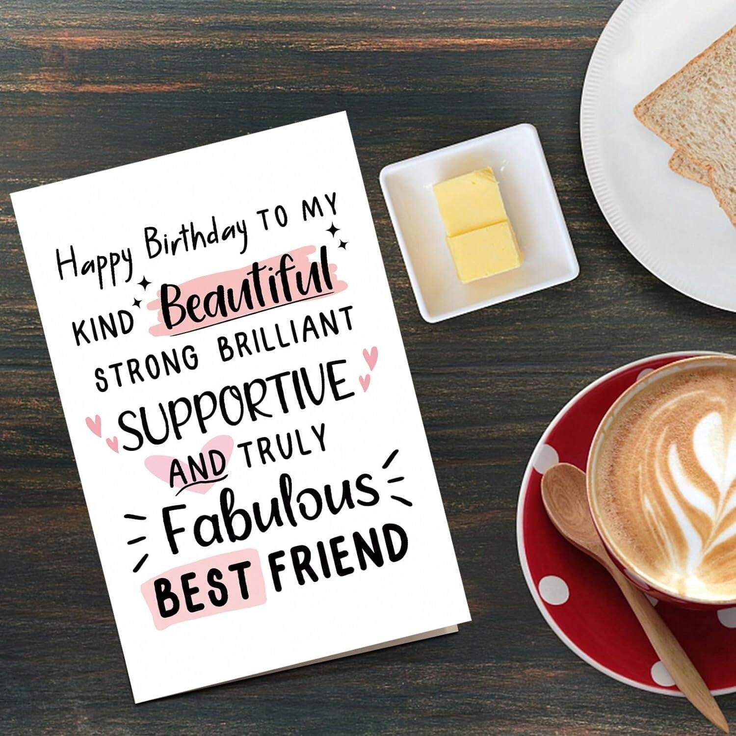 Bestie Birthday Card, Birthday Card For Best Friend Sister, BFF ...